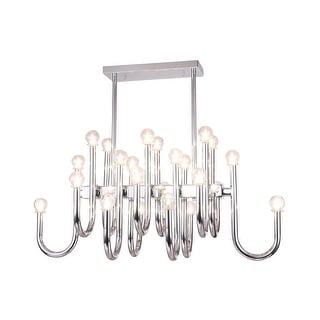 Chrome Metal Ceiling Fixture with Glass Shades - Bed Bath & Beyond ...