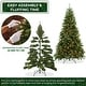 PreLit Realistic Green Spruce Artificial Christmas Tree Stand - Bed ...