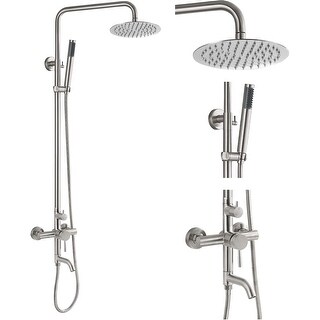 Outdoor Shower Fixture, SUS304 Shower Faucet Set With Stainless Steel ...