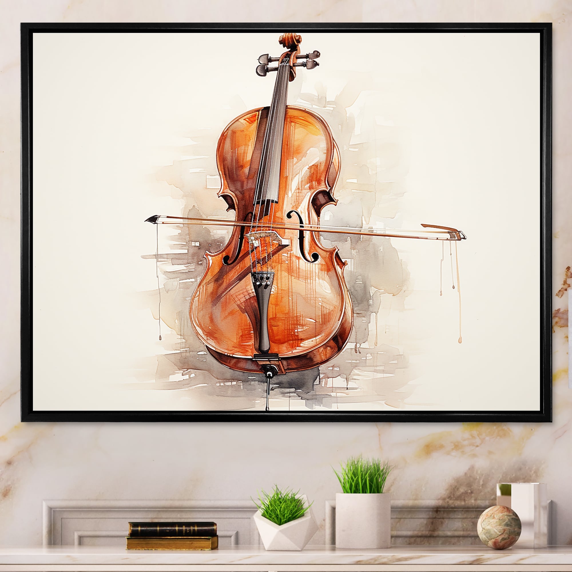 abstract cello