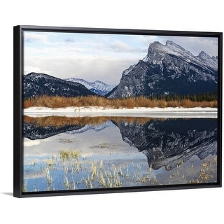 "Canada, Alberta, Banff, Banff National Park" Black Float Frame Canvas ...