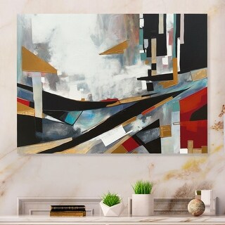 Designart "Beyond Nature IV" Abstract Landscape Metal Wall Art - Bed ...