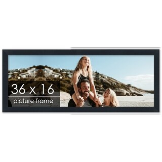36x16 Contemporary Black Wood Picture Panoramic Frame - Panoramic ...