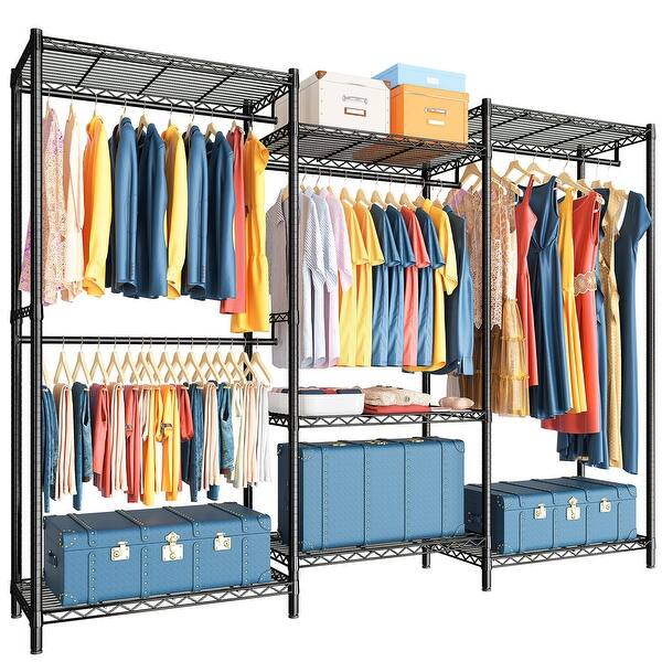 Clothes Rack, Heavy Duty Clothin Rack Load 830Lbs, Clothes racks, Metal ...