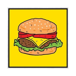 iCanvas "Burger" by Nick Cocozza Framed - Bed Bath & Beyond - 37723496