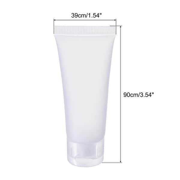 Squeeze Tube Empty Cosmetic Tubes with Flip Lid for Travel Household ...