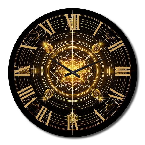 geometric black clock