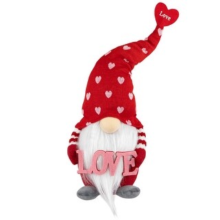 17" Red Hearts Love Gnome Valentine's Day Figure - Bed Bath & Beyond ...