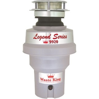 Waste King 9920 3-BMT System, 1/2 HP 1900 RPM, Continuous Feed Garbage ...
