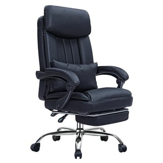 Exectuive Task Chair with footrest Cushions Adjustable High & Swivel ...