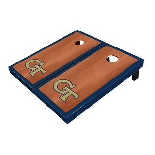Georgia Tech Yellow Jackets Navy Rosewood Matching Borders Cornhole ...