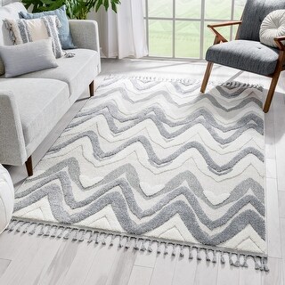 Well Woven Salem Raelynn Modern High-Low Area Rug - Bed Bath & Beyond ...