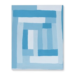 GOUACHE BLOCKS SPIRAL BABY BLUE Canvas Art By Becky Bailey - Bed Bath ...
