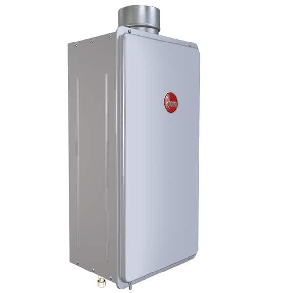 Rheem Non-Condensing 9.5GPM Indoor Natural Gas Tankless Water Heater - 14x10x26 - On Sale - Bed ...