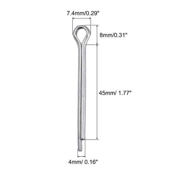 Split Cotter Pin, Carbon Steel Clips Fastener Fitting for Automotive ...