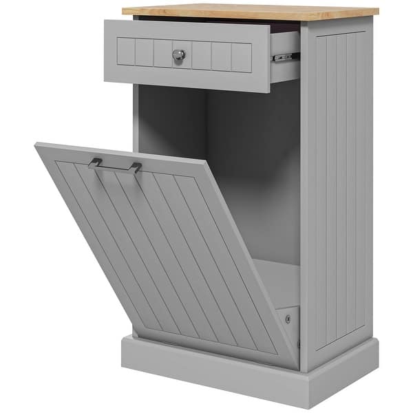Kitchen Tilt Out Trash Bin Cabinet Free Standing Recycling Cabinet ...