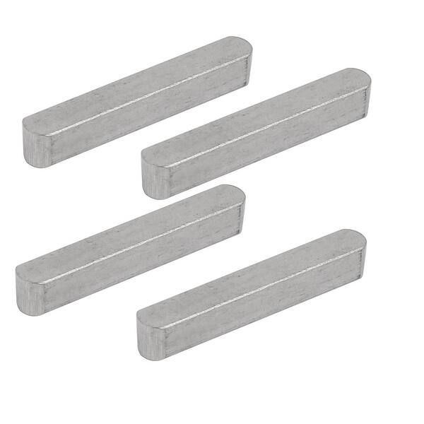 40mmx6mmx6mm 304 Stainless Steel Key Stock Keystock Round Ended 4pcs ...