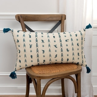 Rizzy Home Hand-crafted Tassel Striped Throw Pillow - Bed Bath & Beyond ...