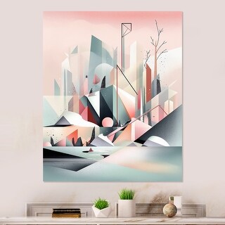 Designart "Essence Of Abstract Minimalism II" Minimalism Metal Wall Art ...