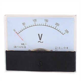 AC 0-250V Analog Panel Voltmeter Voltage Meter Measuring Gauge Class 1.5 - 250V(100x80mm) - Bed ...