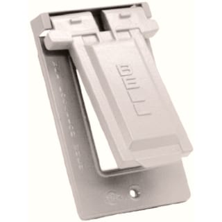 Bell 5103-1 GFCI Weatherproof Single Gang Vertical Outlet Covers, White ...