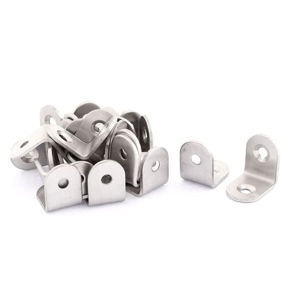 Stainless Steel 90 Degree Angle Bracket 20 x 20mm 25PCS - Silver Tone ...