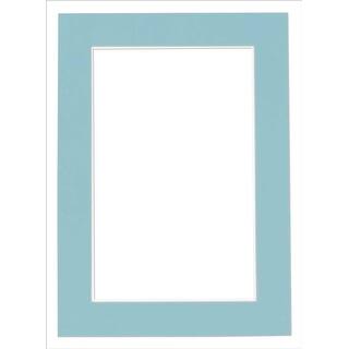 9x12 Mat Bevel Cut for 7x10 Photos - Acid Free Aqua Blue Precut ...
