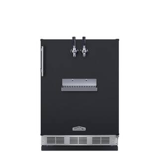 Summit SBCFRTPCF 24" Wide 5.3 Cu. Ft. Built-In Double Tap Coffee - Bed ...