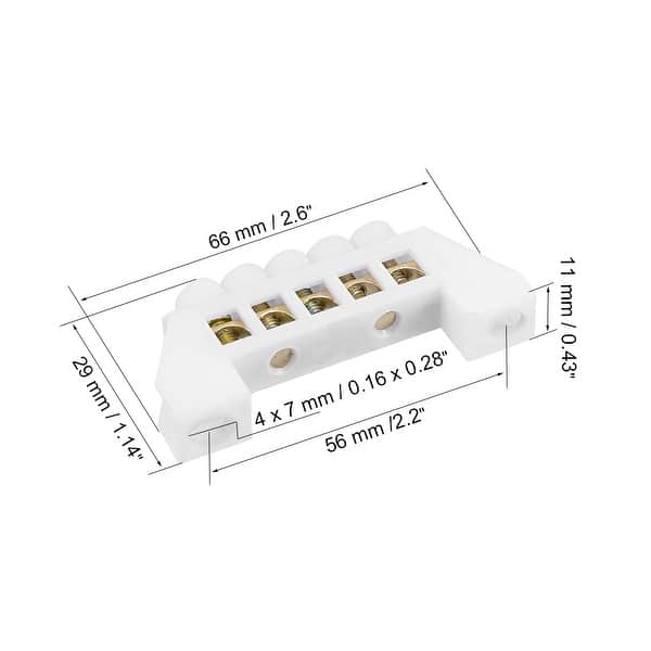 Single Row Ground Wire Bridge Shape Copper Screw Terminal Block ...