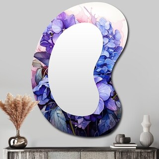 Designart - Violets Surreal Enchantment - Violets Wall Mirror ...