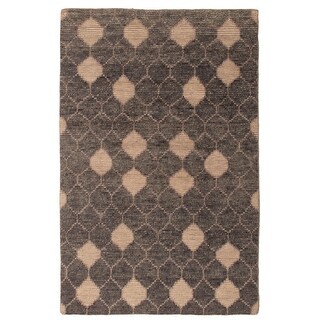ECARPETGALLERY Hand-knotted Tangier Dark Grey Wool Rug - 5'1 x 7'11 ...