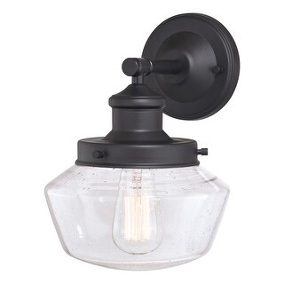 Vaxcel Lighting Collins Single Light 11" Tall Outdoor Wall Sconce - Bed ...