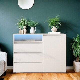 Free Standing Sofa Side Storage Cabinets with LED for Dinning Room ...