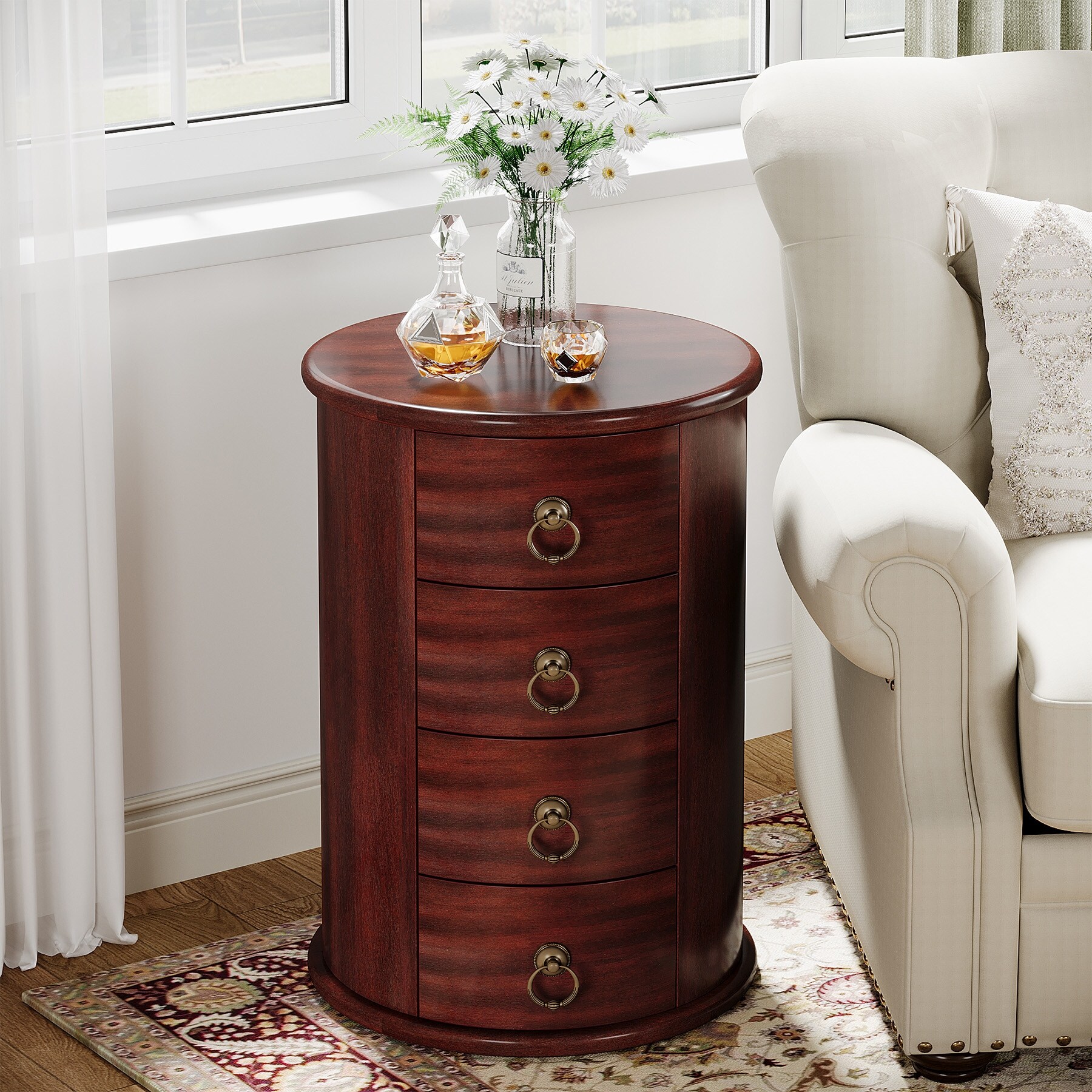 Round Drawers End Tables Bed Bath Beyond