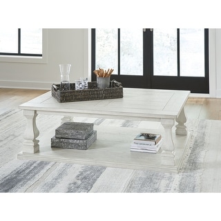 Signature Design by Ashley Arlendyne White Coffee Table - 54"W x 40"D x ...