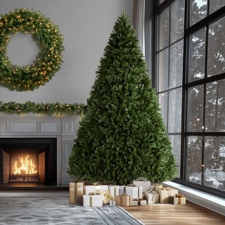 National Tree Company 12 ft Unlit North Valley Spruce Full Artificial ...