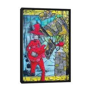 iCanvas "Chaotic Sound Waves" by Chase Fleischman Framed - Bed Bath ...