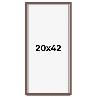 20x42 Shadow Box Frame Brown | 1.125 inches Deep Real Wood Rustic - Bed ...