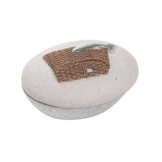 Resin Pebble Box with Basket - Bed Bath & Beyond - 39844850