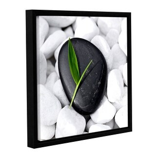 Zen Stone Gallery Wrapped Floater-framed Canvas - Bed Bath & Beyond ...