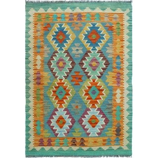 Flatweave Radbert Blue/Orange Rug - 3'2" x 4'9" - Bed Bath & Beyond ...