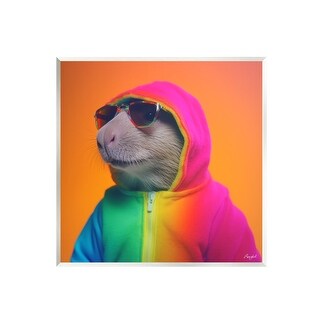 Stupell Rainbow Beaver Portrait Wall Plaque Art Roozbeh - Bed Bath ...