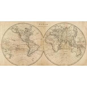The World, 1825 by Mathew Carey Maps Art Print - Bed Bath & Beyond ...