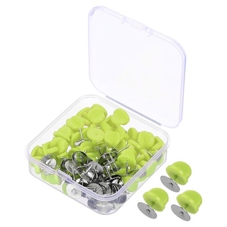 2-in-1/50Set Rubber Pin Backs Lapel Brooch Pin Backing with Tacks Light ...