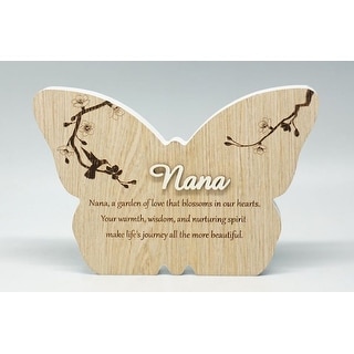 Nana- Butterfly Shape With Saying Block Sign - Bed Bath & Beyond - 42336303