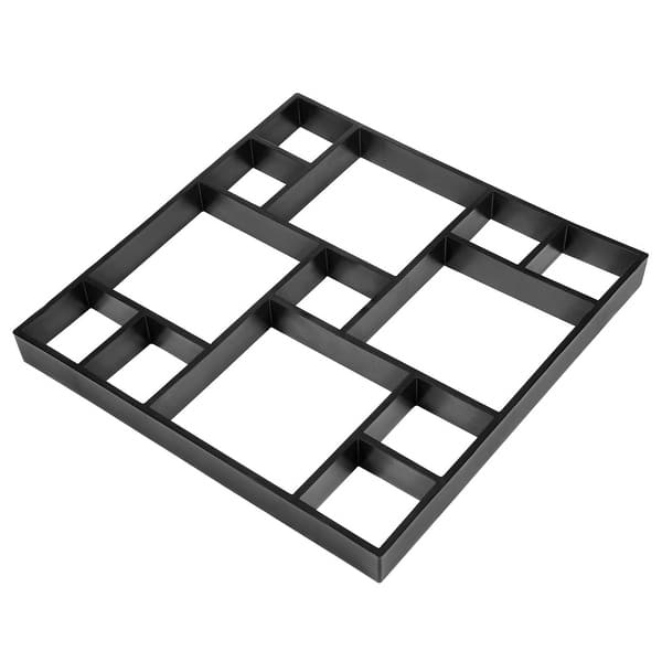 Walk Maker 13 Grid Square Concrete Cement Stepping Stone Path Paver ...