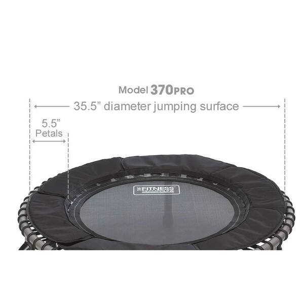 JumpSport 370 PRO Indoor Heavy Duty 39-Inch Trampoline with Handle Bar ...