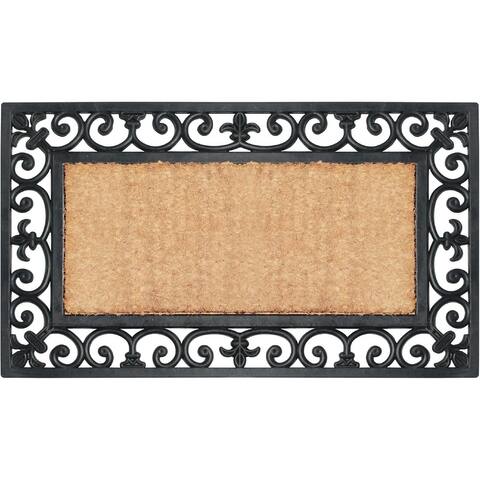 A1HC Hello Rubber And Coir Classic Paisley Border Extra Large Double ...