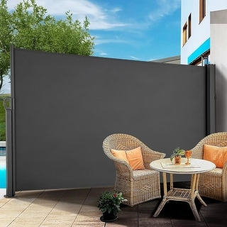 Retractable Outdoor Privacy Screen Side Awning for Patio Garden - Bed ...
