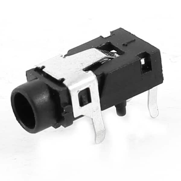 PCB Mounting 4 Pin Terminals Female 3.5mm Audio Jack Socket Connector ...